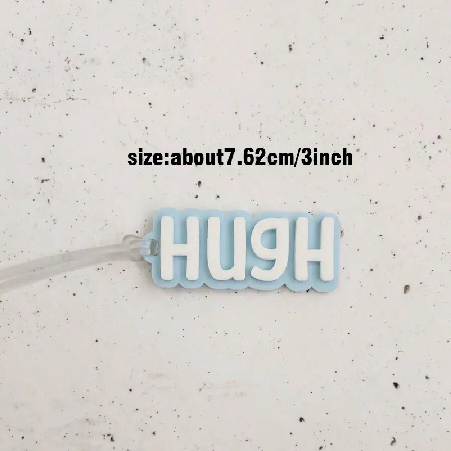 1pc Customized Acrylic Keychain, Double-Layer Nameplate, DIY Letter ...