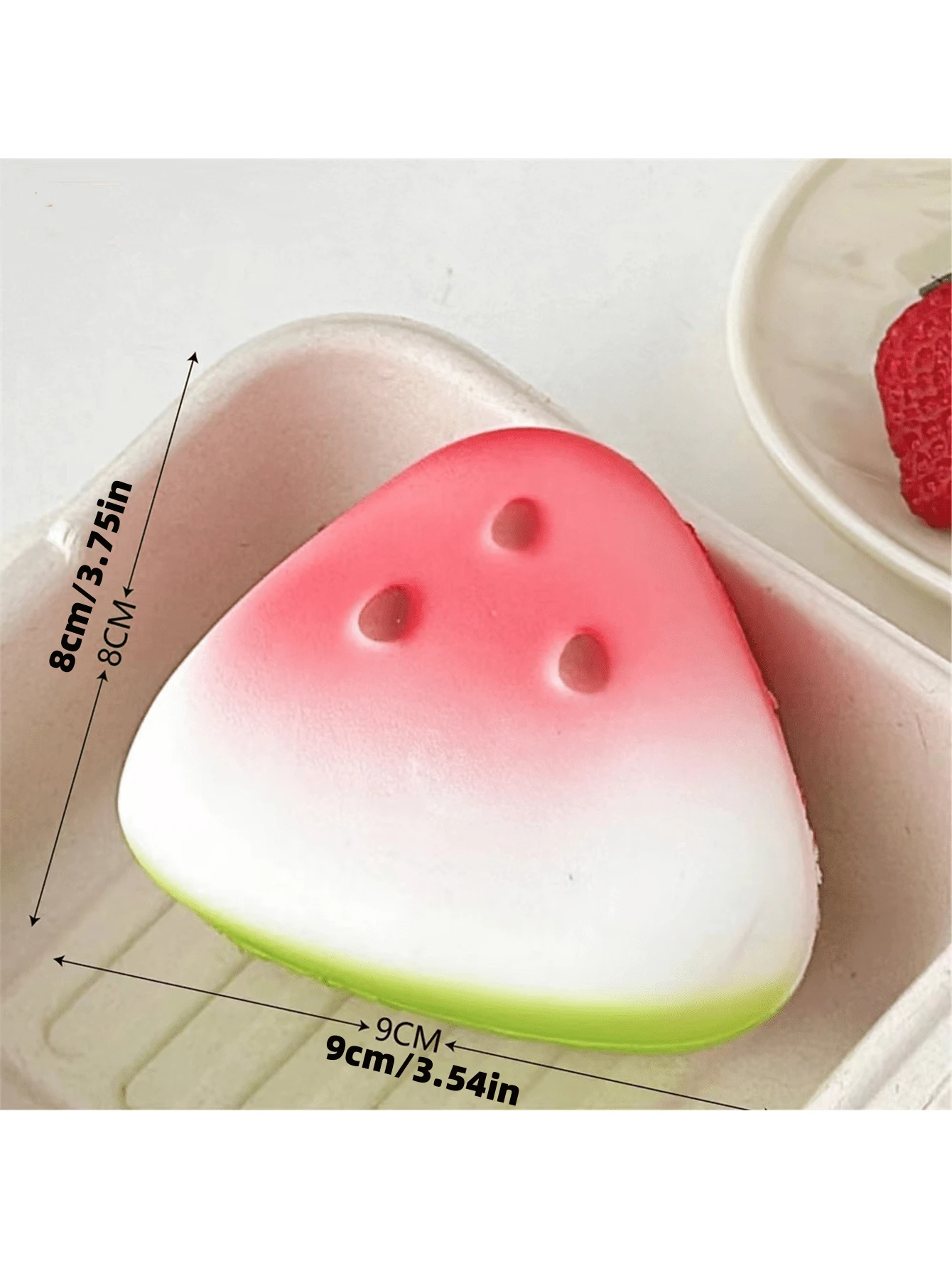 1pc Watermelon Squeeze Toy, Soft Wet Plush Imitation Watermelon Slow ...