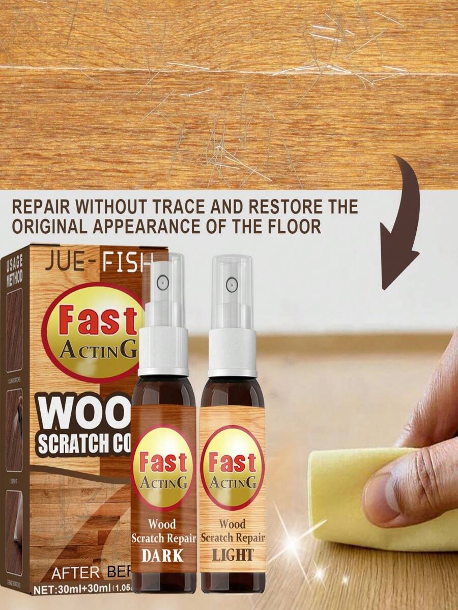 Wood Floor Scratch Repair Filler, Scratch Covering Spray For Furniture ...