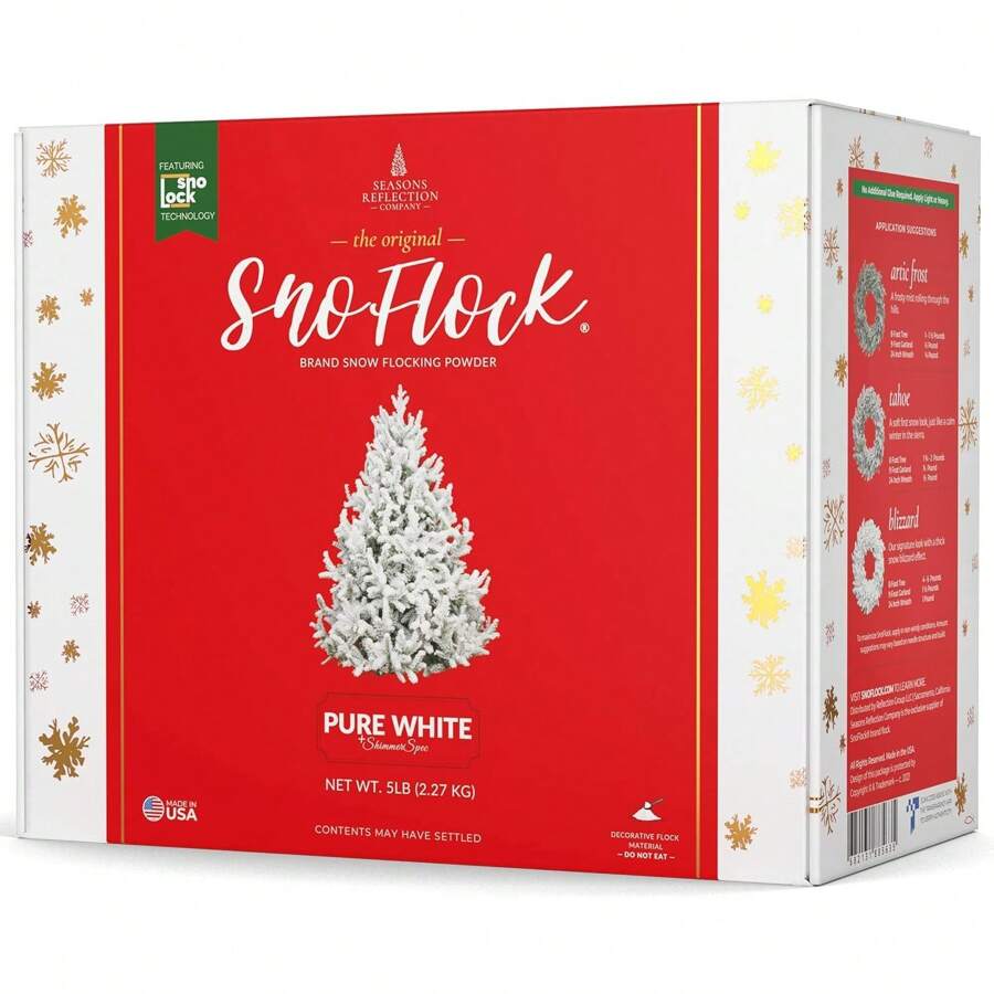 The Original Premium Self-Adhesive Snow Flock Powder With - Realistic ...