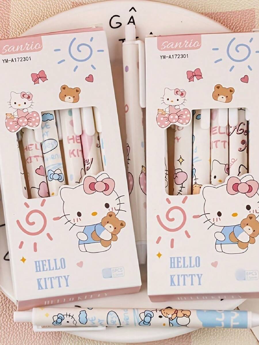 Sanrio Hello Kitty Gel Ink Rollerball Pens, Smooth Writing Quick-Dry ...