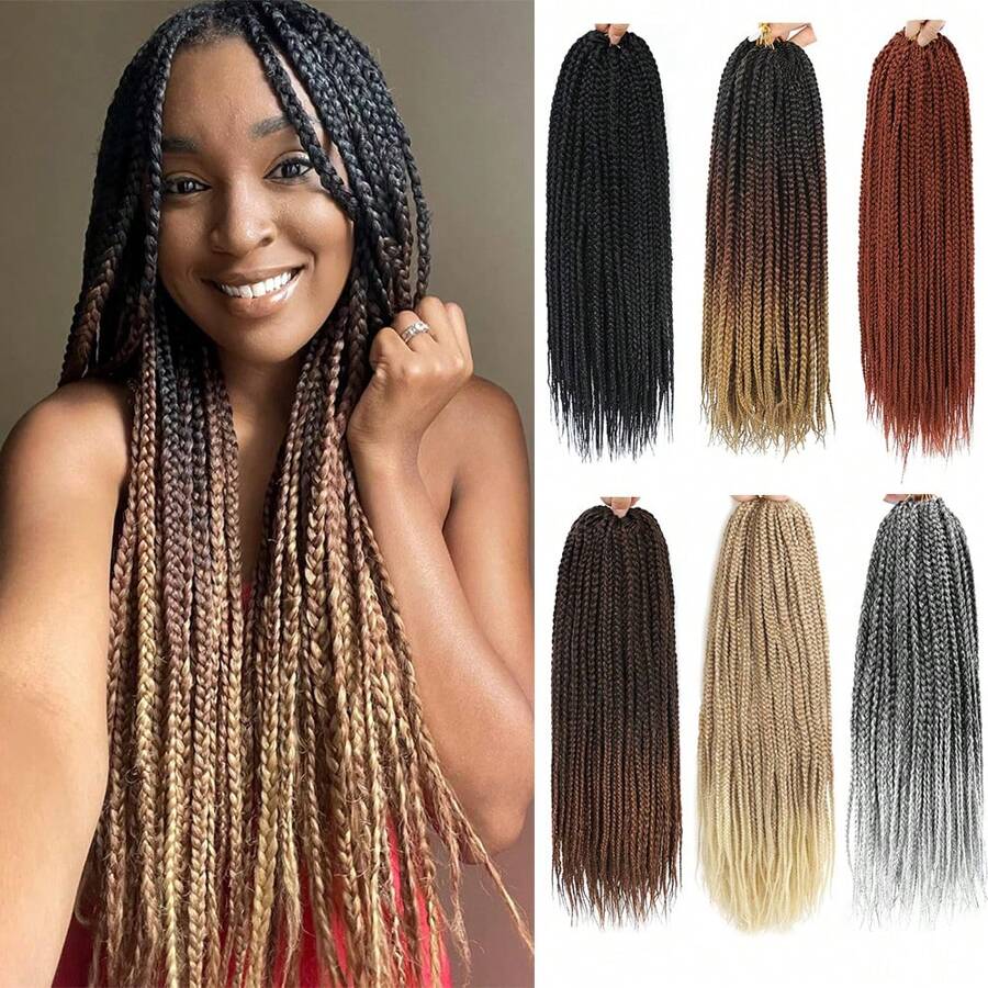 Crochet Box Braids Hair Pre Looped Goddess Box Braids Crochet Braiding ...