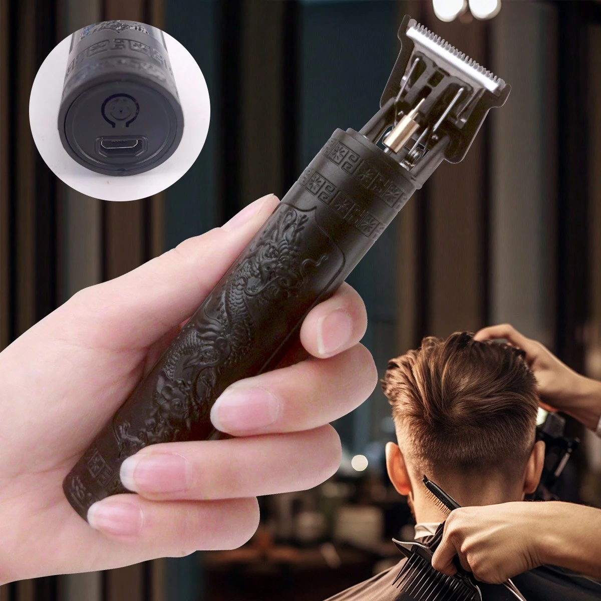 Set Multiuso Ricaricabile USB Per Uomo Taglia Capelli e Rasoio, Senza Fili Per Taglio Capelli E ...