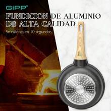 GiPP GiPP Juego de ollas y sartenes de granito con revestimiento antiadherente, 10 piezas ...