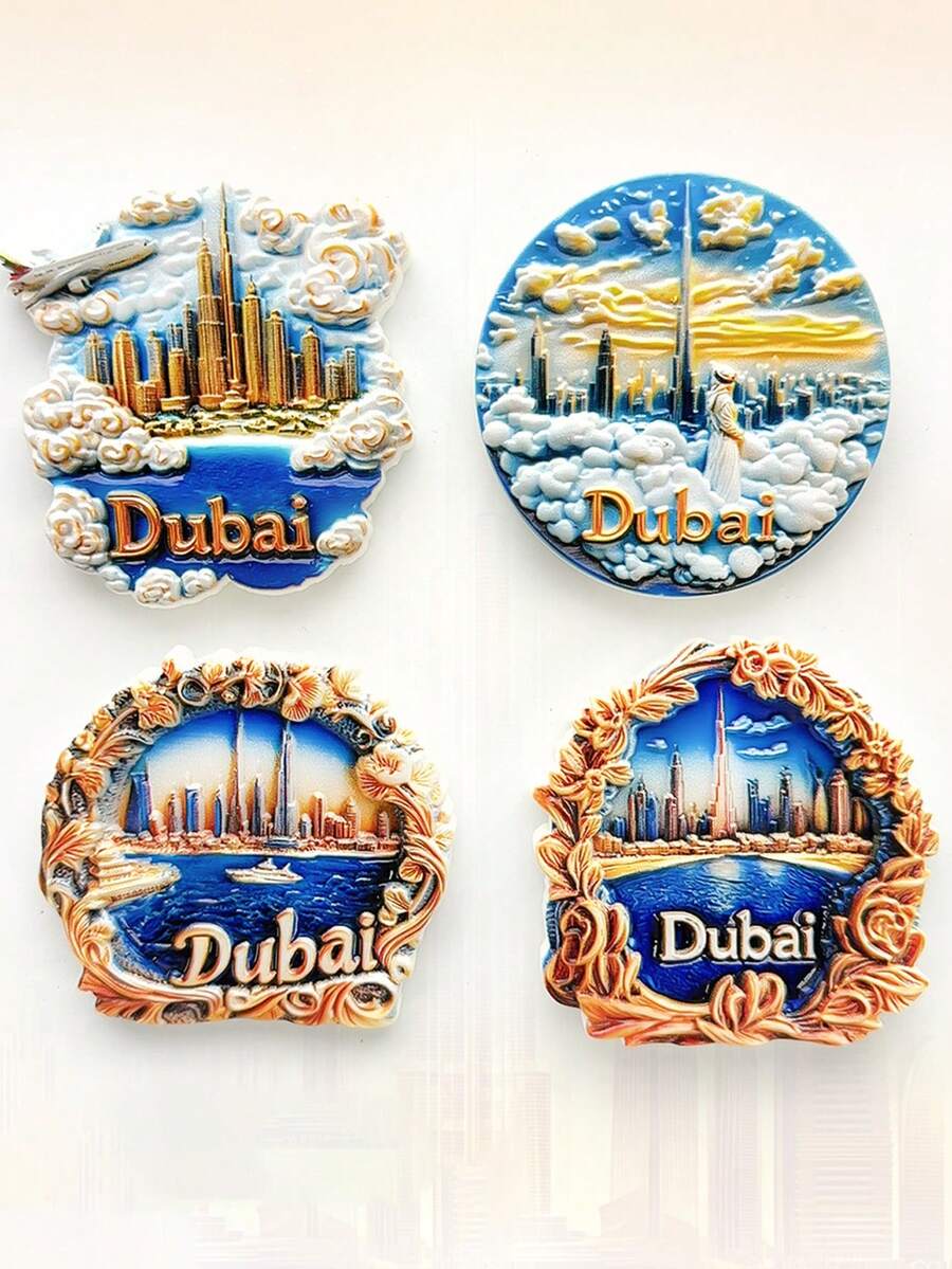 1pc Dubai Burj Khalifa Refrigerator Magnet, Luxury Souvenir Gift, 3D ...