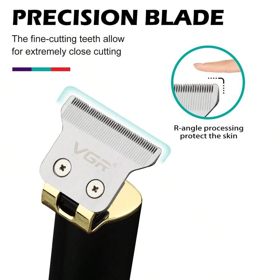 VGR VGR Hair Clipper Professional Metal Electric Hair Trimmer Cordless ...