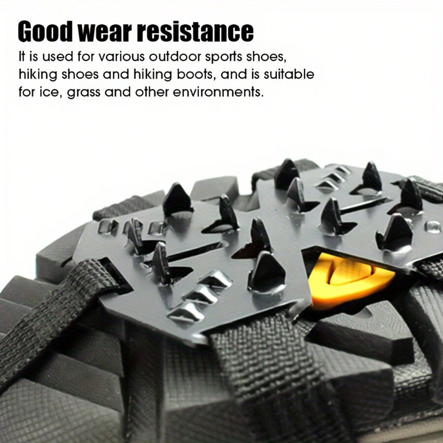 24-Tooth Anti-Slip Crampons - Shoe Covers For Ice & Snow, Perfect For ...