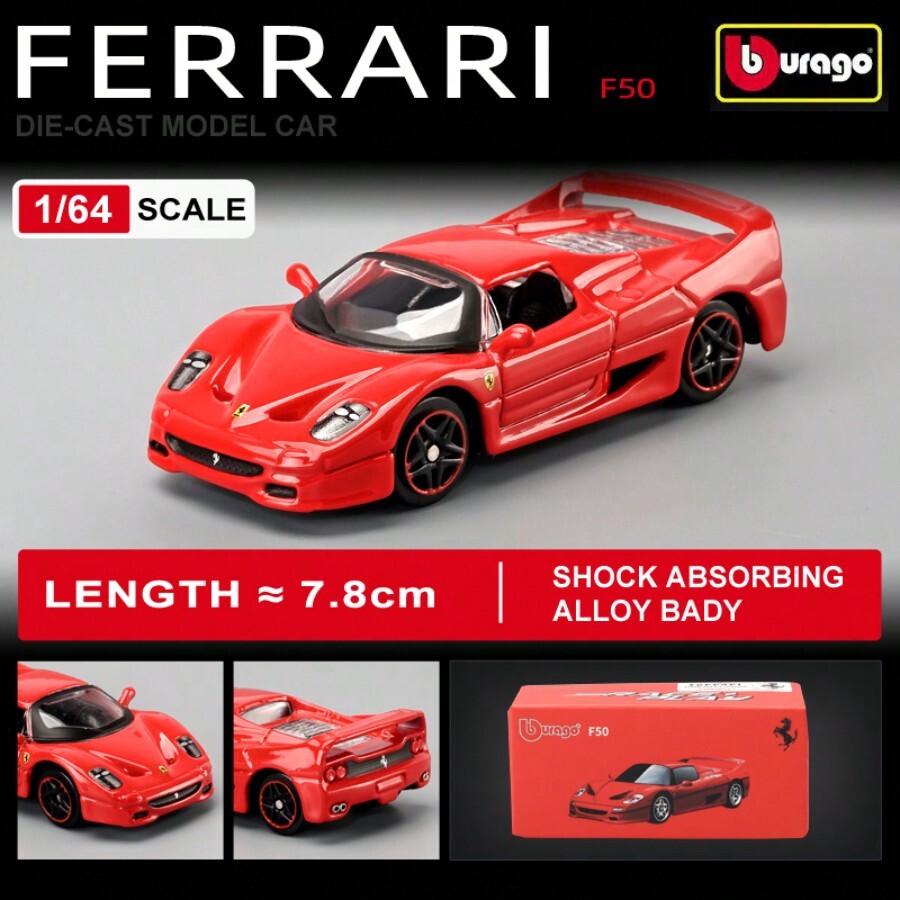 Bburago Ferrari Simulation 1:64 Scale Car Model SF90 488GTB LAFERARI ...