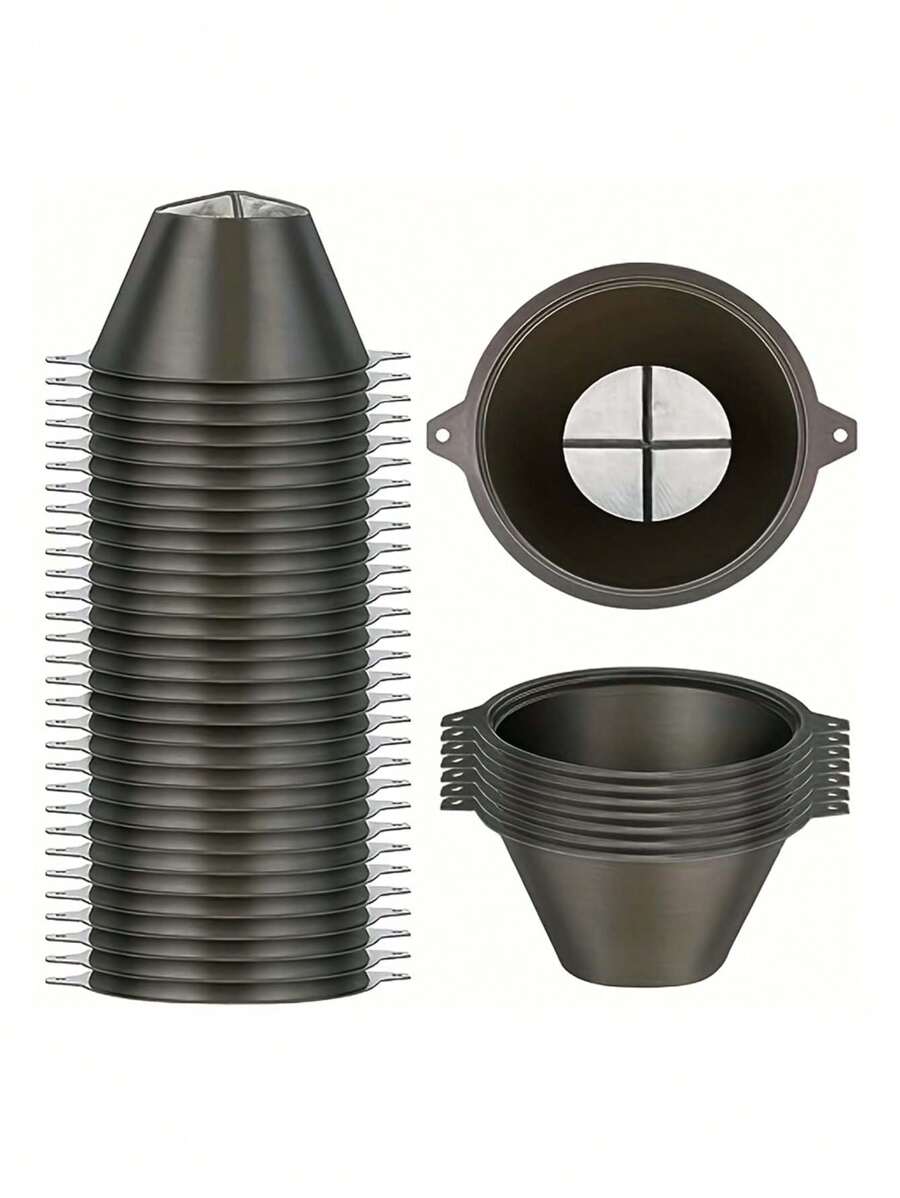 30 Peças Filtro de Tinta 100 mm, Coador de Tinta de Plástico com Trama ...