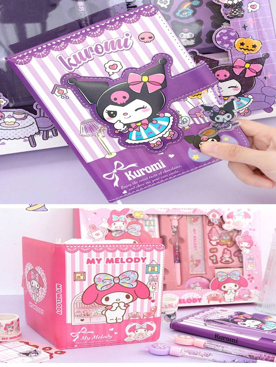 Sanrio Handbook Set, Kuromi Handbook Gift Box, Children's Girl Gift ...
