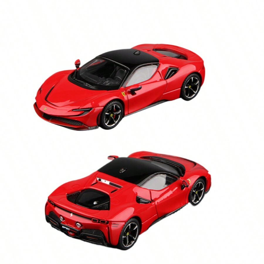 Bburago Ferrari Simulation 1:64 Scale Car Model SF90 488GTB LAFERARI ...