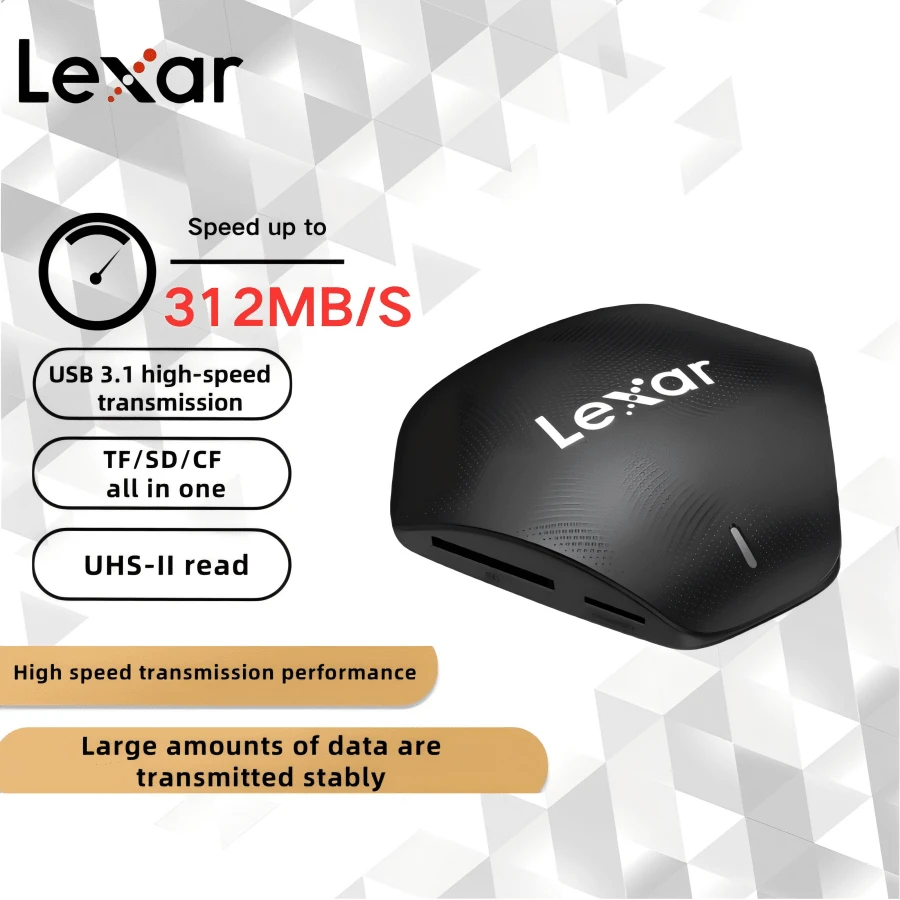 Lexar Lexar Professional 3-In-1 USB 3.1 Card Reader, Supports SD ...