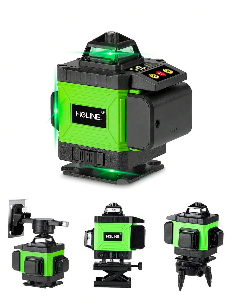 ONEVAN Niveles láser 4D de 16 líneas, herramienta de nivelación de medición autonivelante, 360 ...