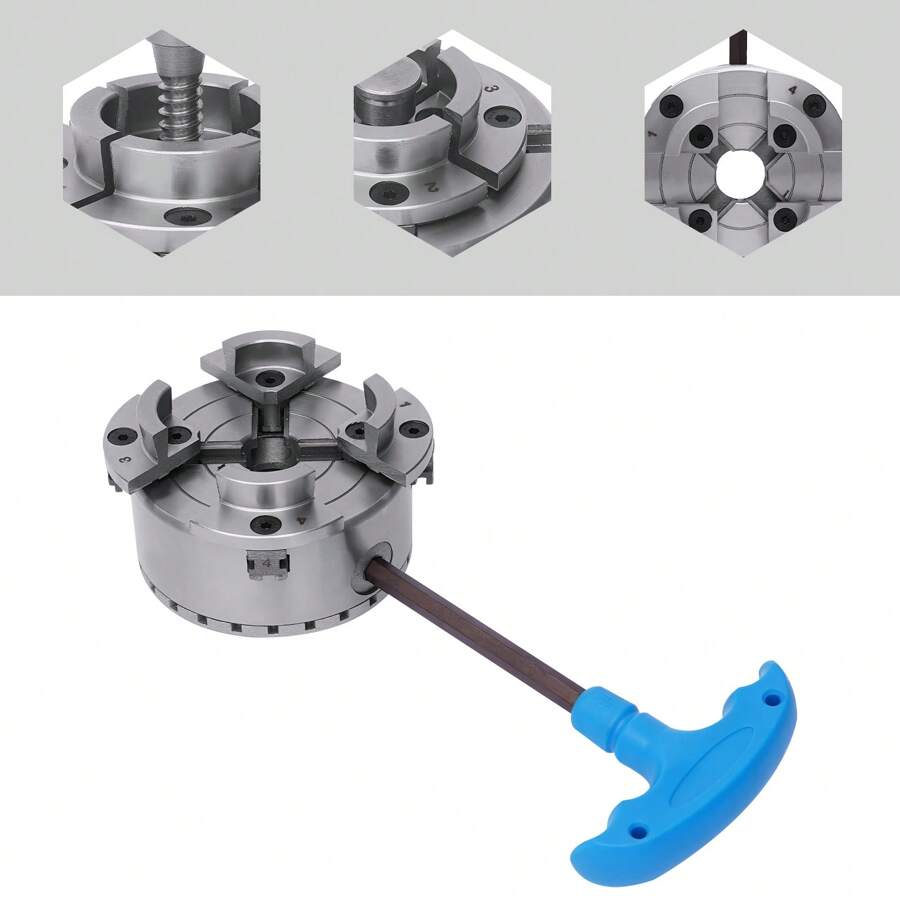 YUNRUX 4-Jaw M33 Center Chuck Jaw Chuck Self-Centering Clamp Lathe ...