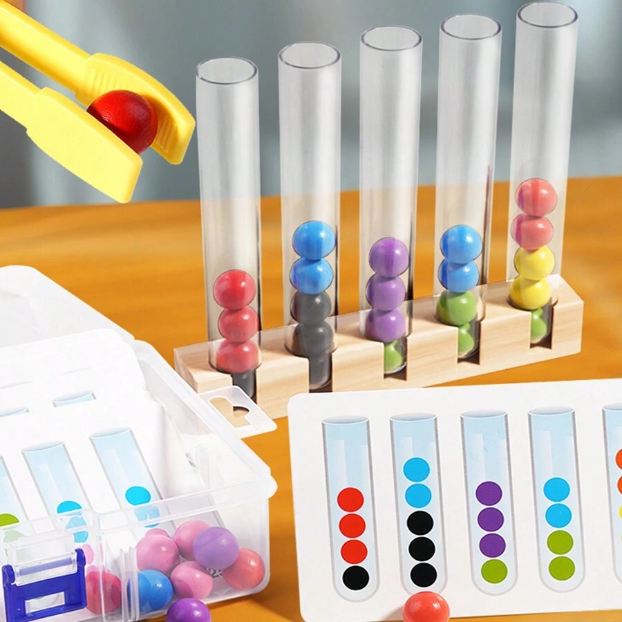 Test Tube Bead Stringer Toy For Concentration And Fine Motor Skills ...