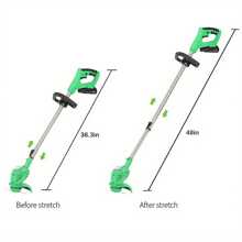 24V Cordless Grass String Trimmer Cutter Electric Grass Eater Lawn ...