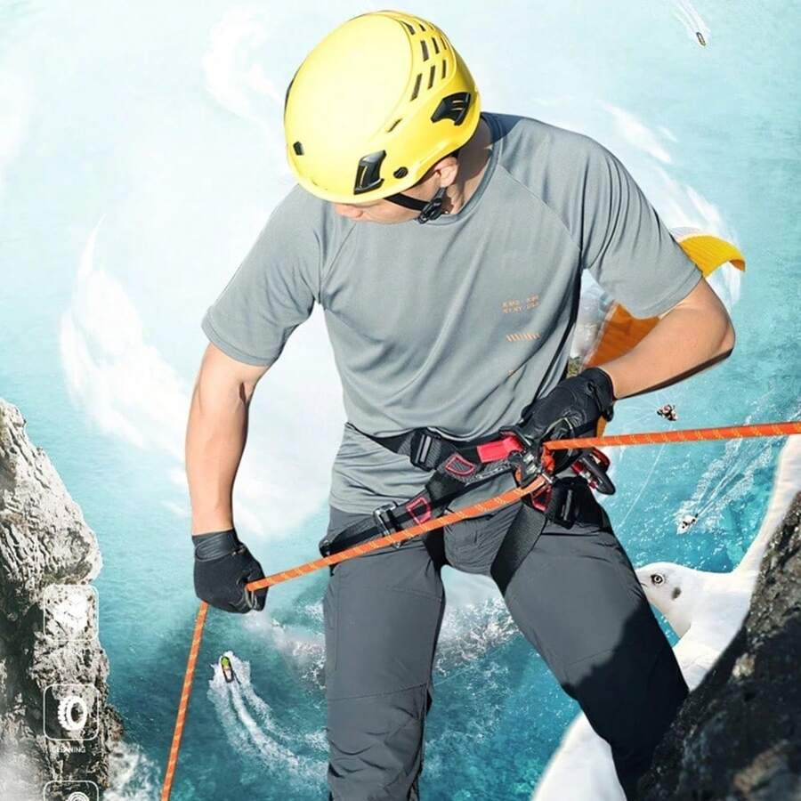 Outdoor Harness Sports Rock Climbing Half-Body Safety Protection ...