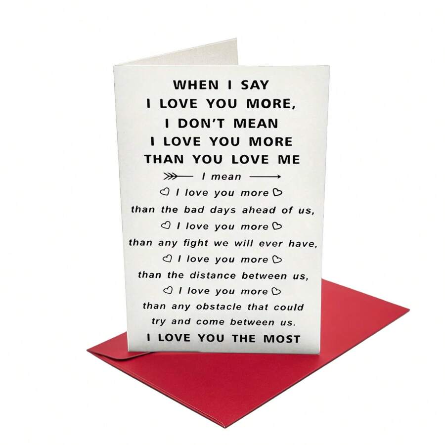 1pc Confession Love Letter Greet Card, The Best Confession Card For ...