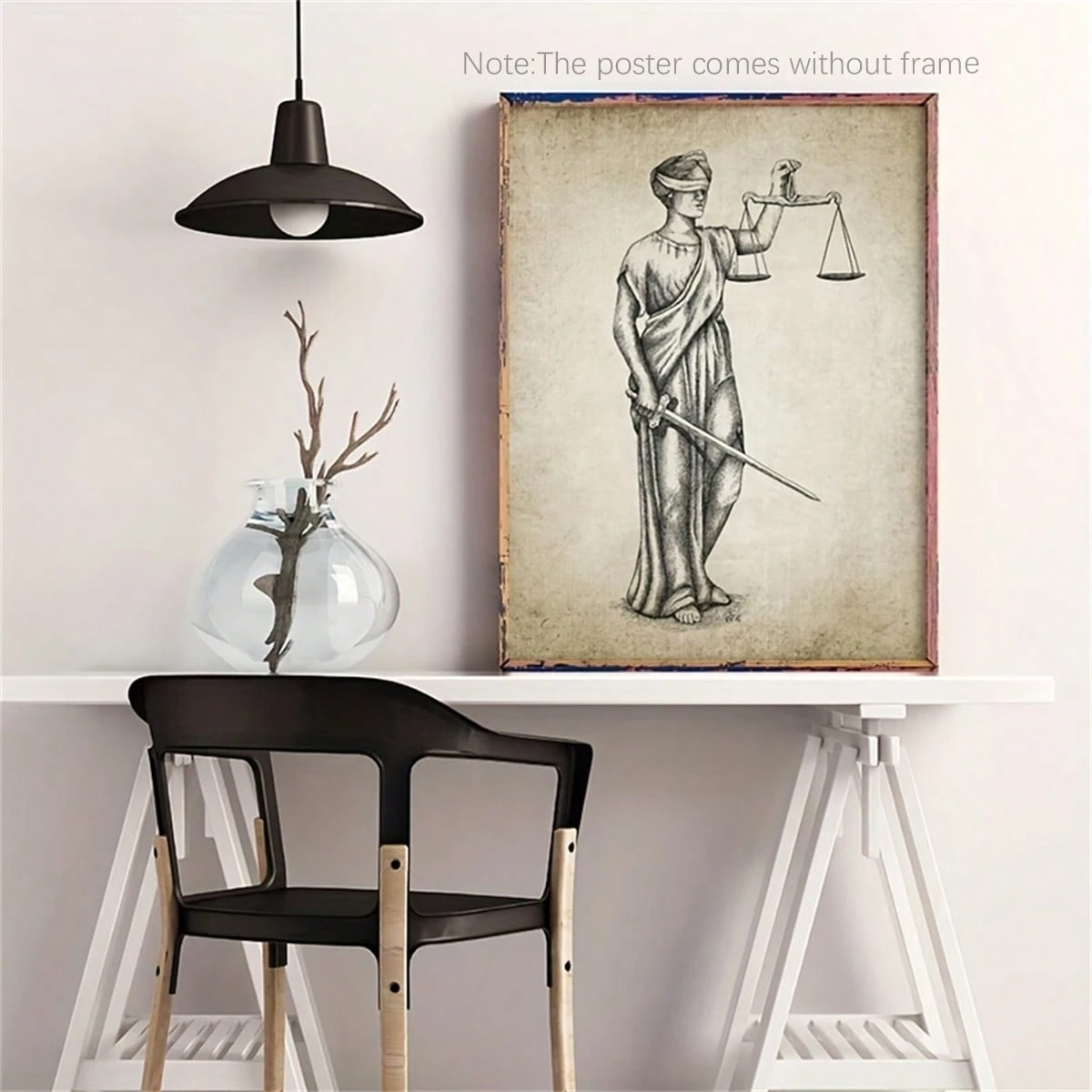 3pcs Legal Wall Art Print, Vintage Attorney Lady Justice Set Posters ...