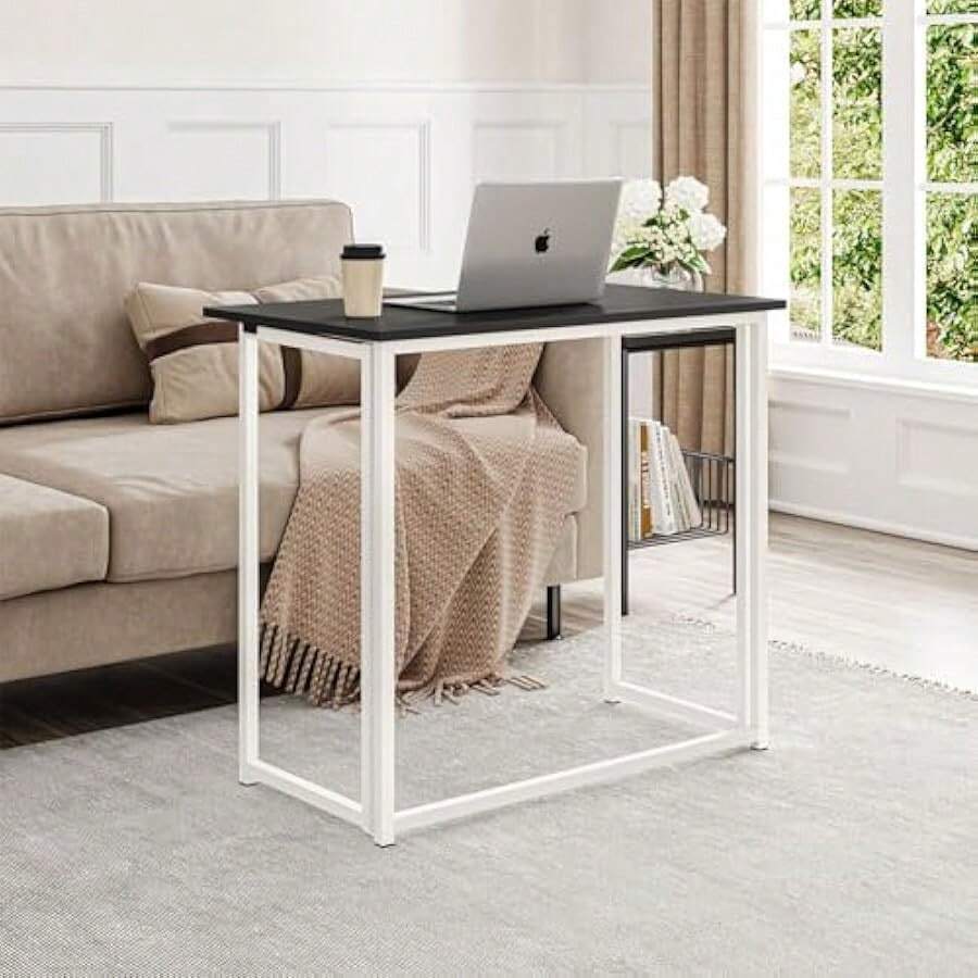Compact Folding Computer Desk Hobby Craft Table No Assembly Required ...