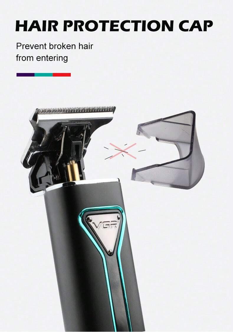 VGR Tosatrice per capelli professionale VGR in metallo, tosatrice elettrica senza fili ...