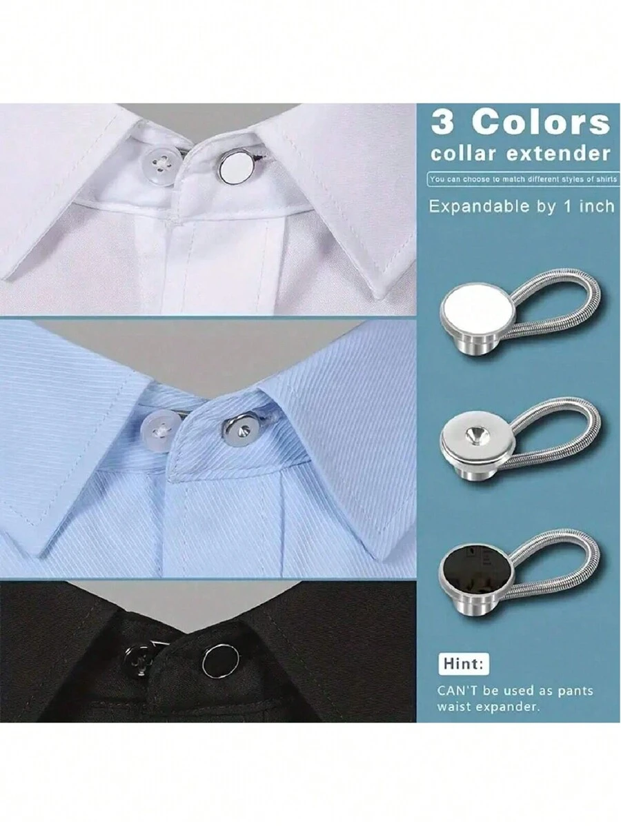5pcs Shirt Collar Buckle Extender Men's Formal Shirt Collar Buckle ...