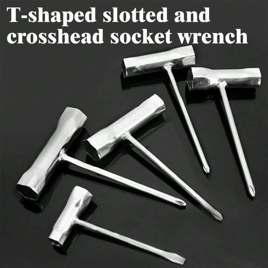 T-Shaped Socket Wrench, Multipurpose Tool For Spark Plugs, Chainsaws ...
