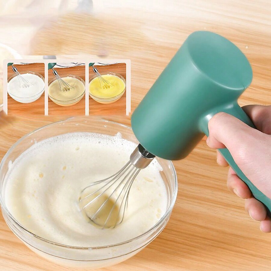 Fully Automatic Wireless Stainless Steel Handheld Electric Egg Beater ...