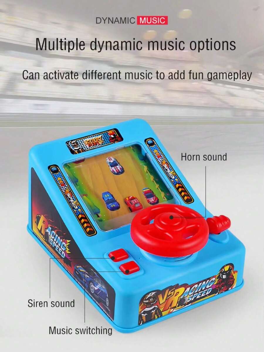 1pc Racing Car Game Console, Desktop Driving Simulation Game ...