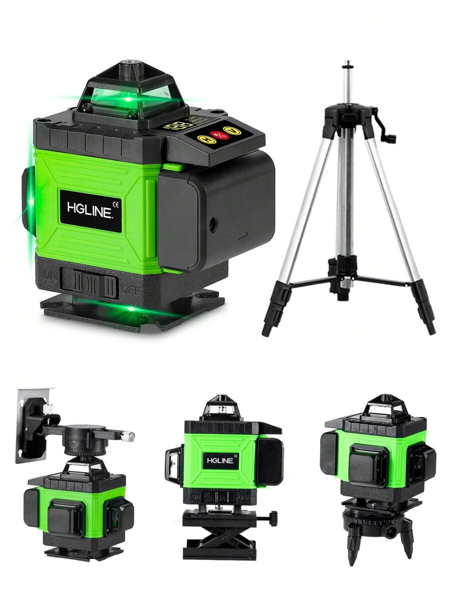 ONEVAN Niveles láser 4D de 16 líneas, herramienta de nivelación de medición autonivelante, 360 ...