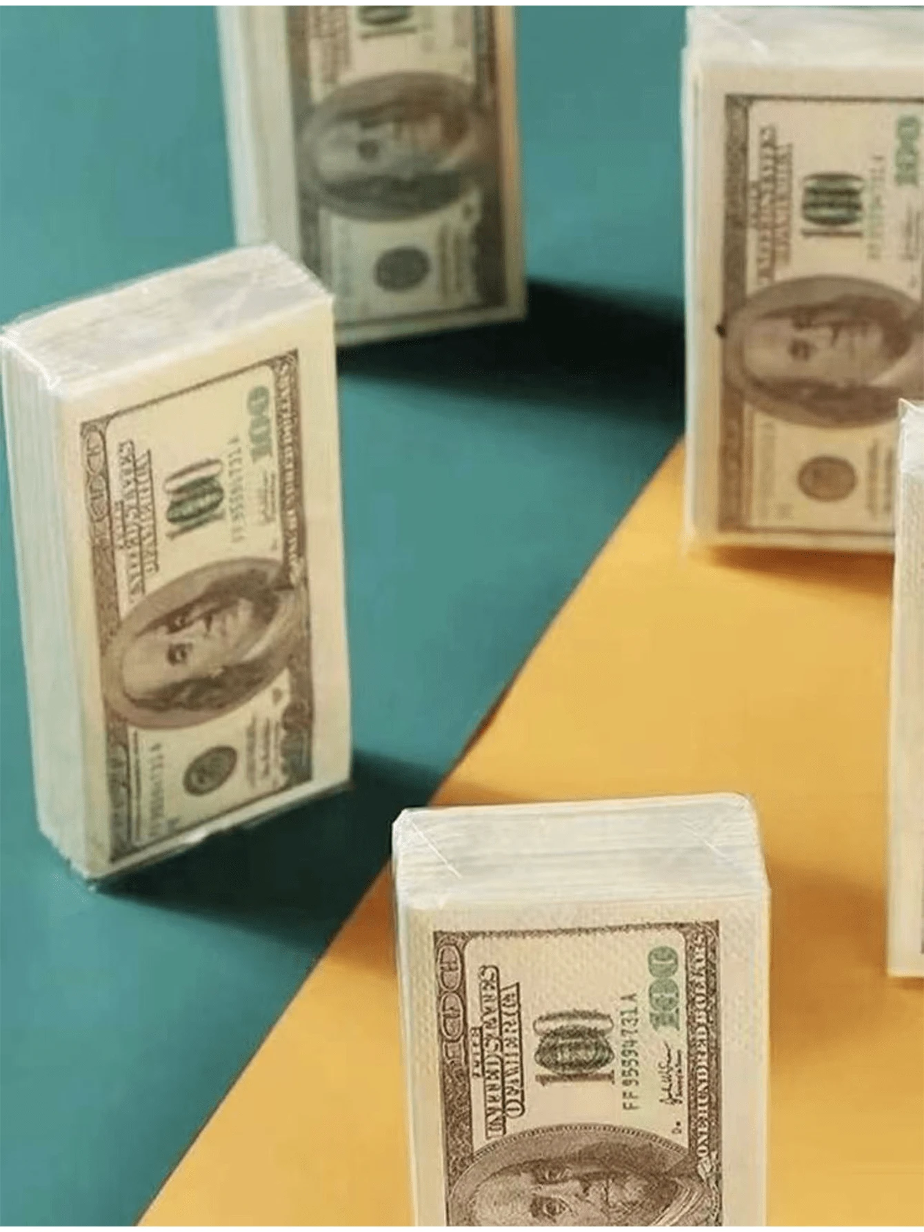 Creative Fake US Dollar Bill Printed Paper Napkins, Wood Pulp ...