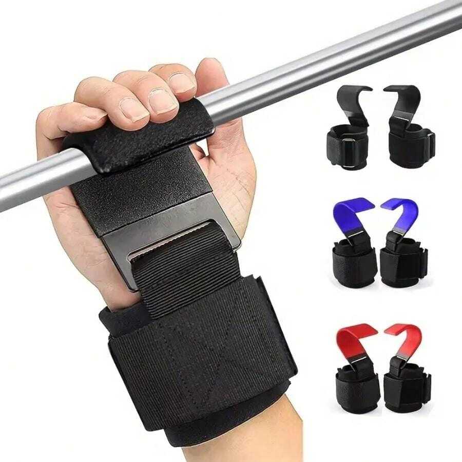 1pc Pull-Up Assist Hook, Fitness Wrist Wraps Grip Strength Hook Glove ...