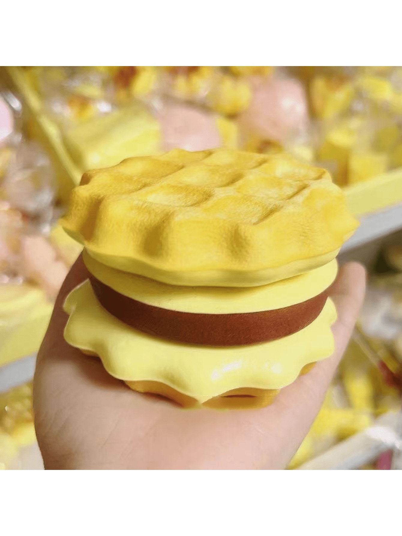 Soft Waffle-Textured Clay Foam, Multi-Layer Slow Rebound Squish Fidget ...