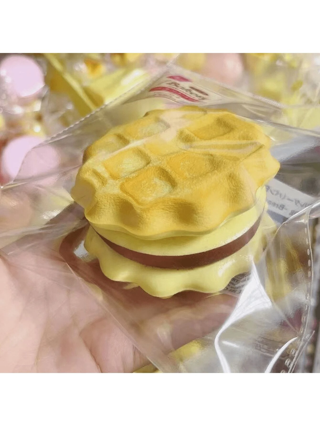 Soft Waffle-Textured Clay Foam, Multi-Layer Slow Rebound Squish Fidget ...