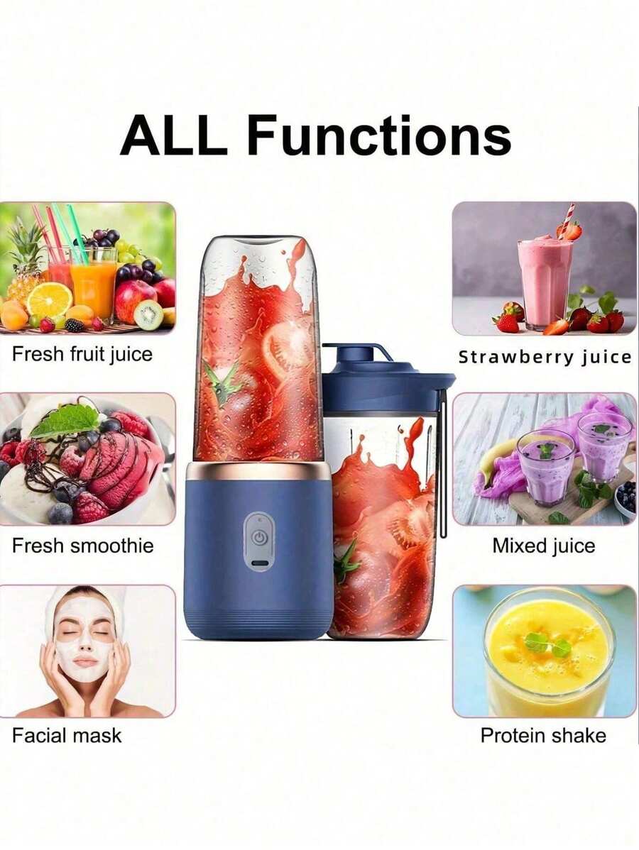 Tasse à jus portable Mélangeur personnel mini de voyage rechargeable ...