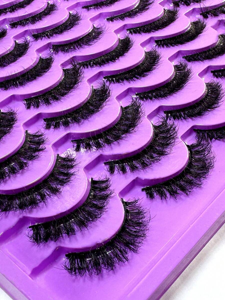 40 paires de faux cils mixtes, 5 styles d'eye-liner et de cils de ...