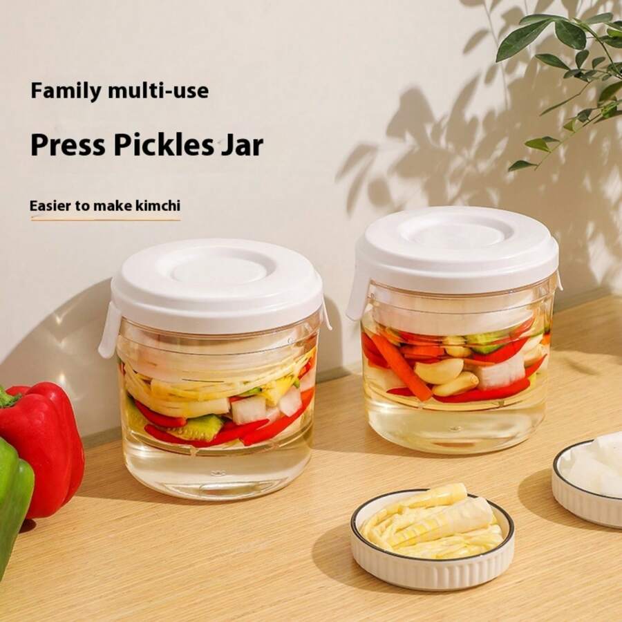 Bocal de pickles en plastique, boîte de fermentation sous pression pour ...