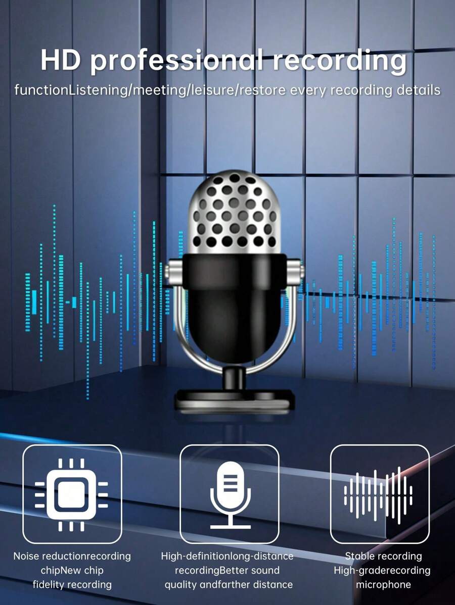 Cartão com tela MP4 Player Letras Sincronizar E-Book MP3, Microfone ...