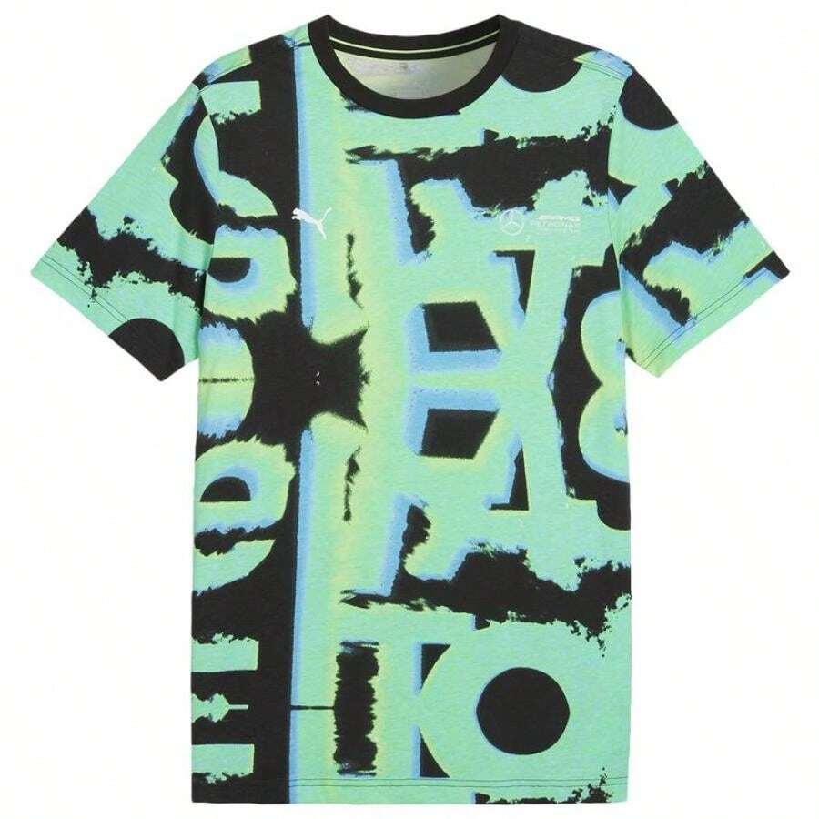 Puma MAPF1 Neon Energy AOP T-Shirt - Men's | SHEIN USA