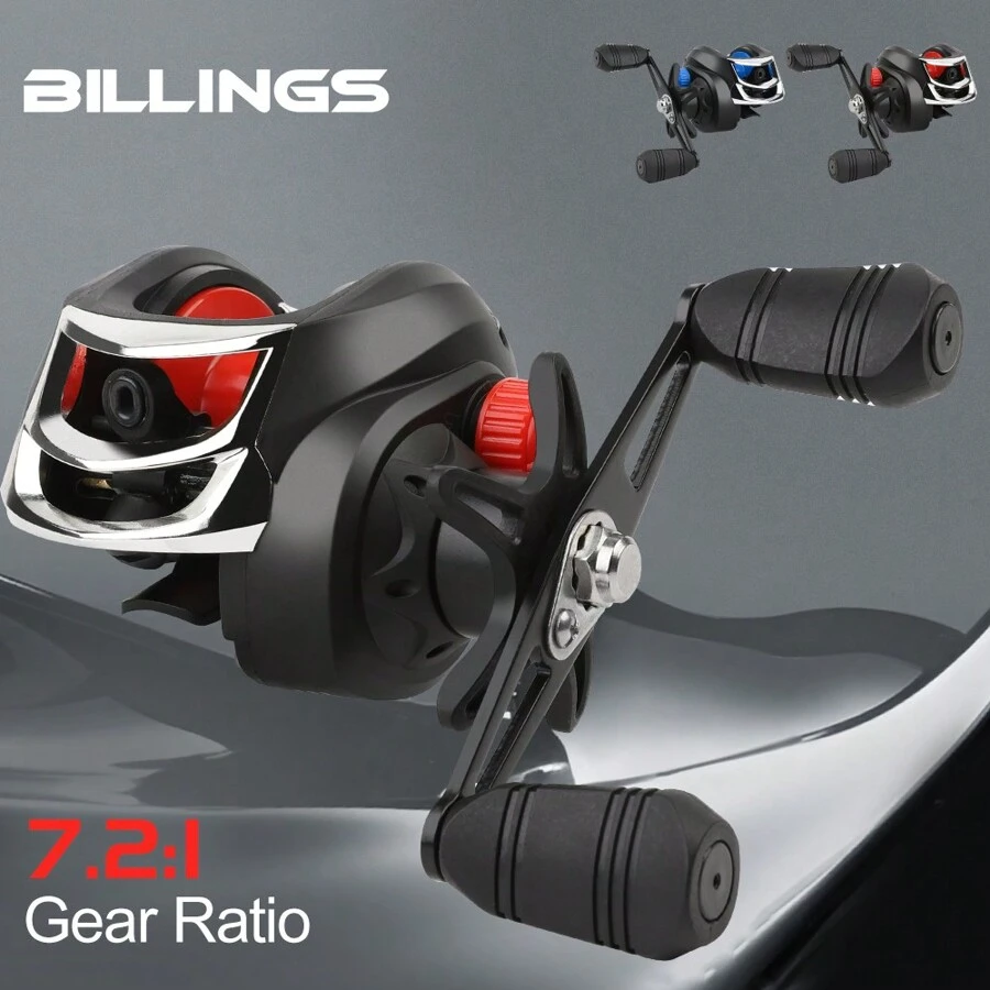 BILLINGS Ultralight Baitcasting Fishing Reel 7.2:1 Gear Ratio Baitcaster Reel 8KG Max Drag With ...