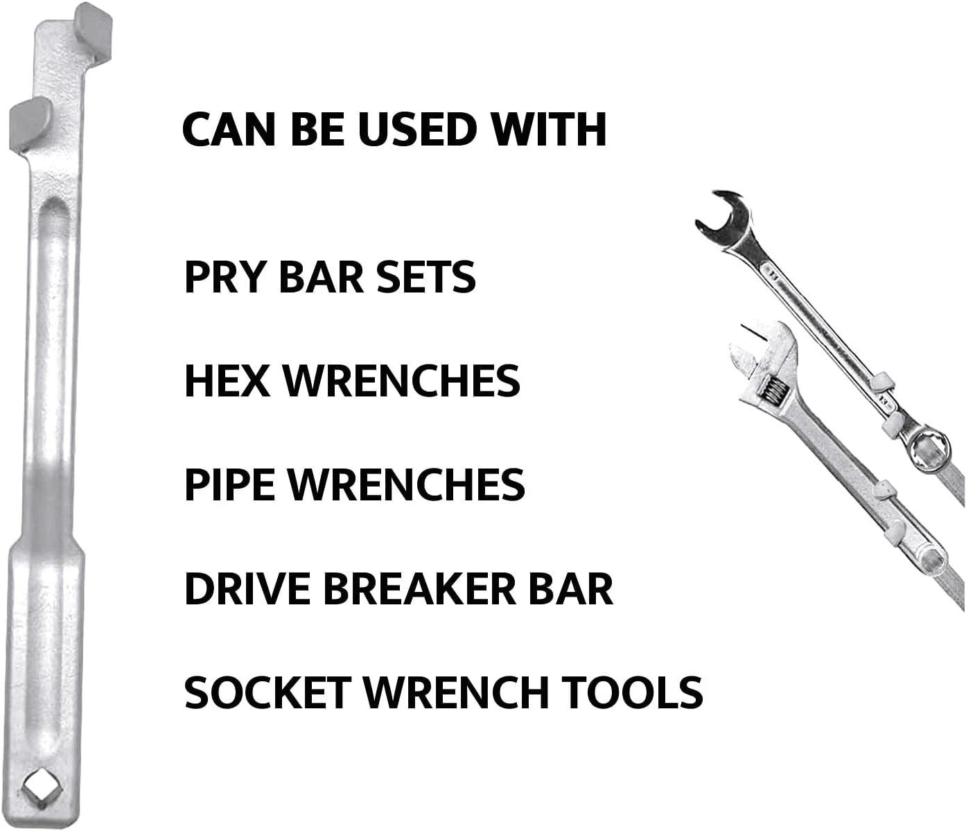 1PC Extender Tool BarUniversal Wrench Extension Tool For Mechanics And ...