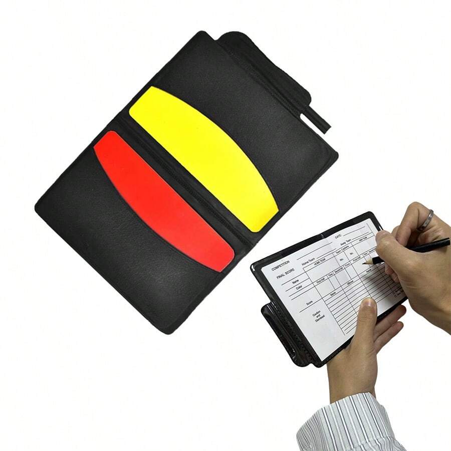 Soccer Referee Red Yellow Card Referee Wallet Notebook For Judgment ...