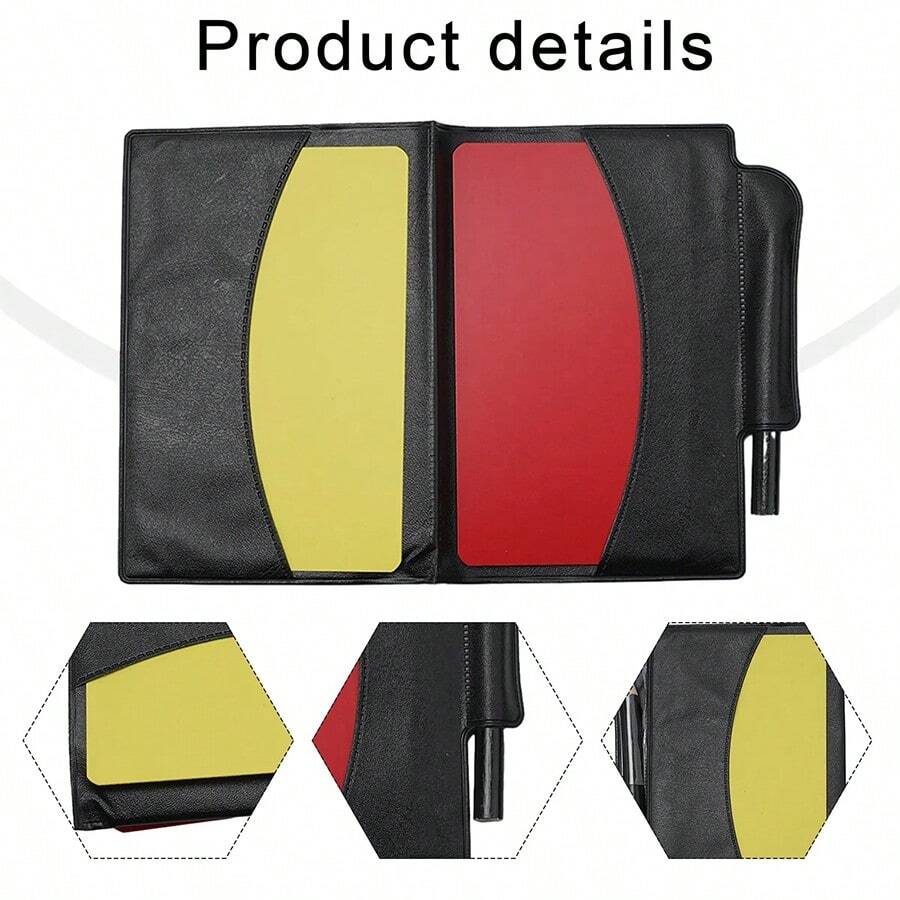 Soccer Referee Red Yellow Card Referee Wallet Notebook For Judgment ...