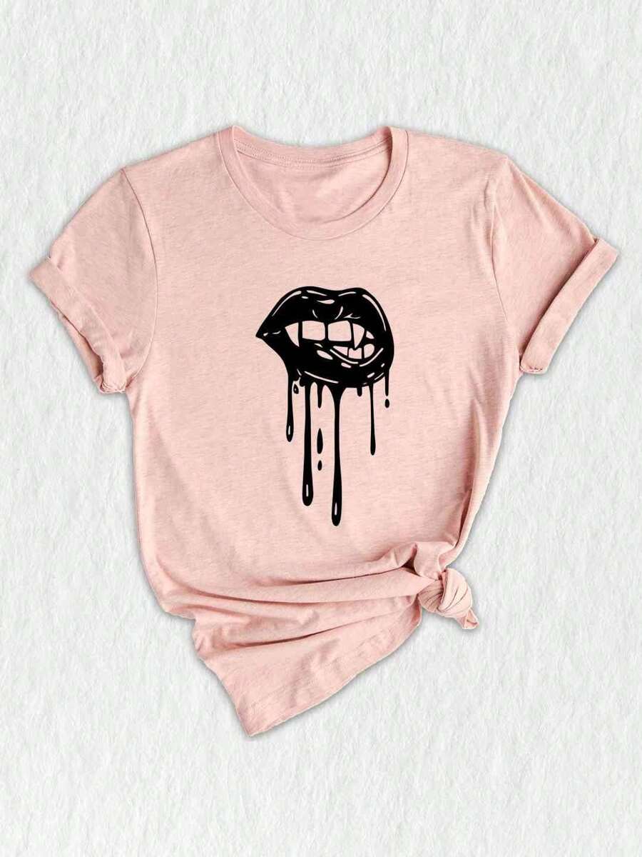 Vampire Lips Shirt, Bloody Lips Shirt, Halloween Vampires Shirt, Witch ...