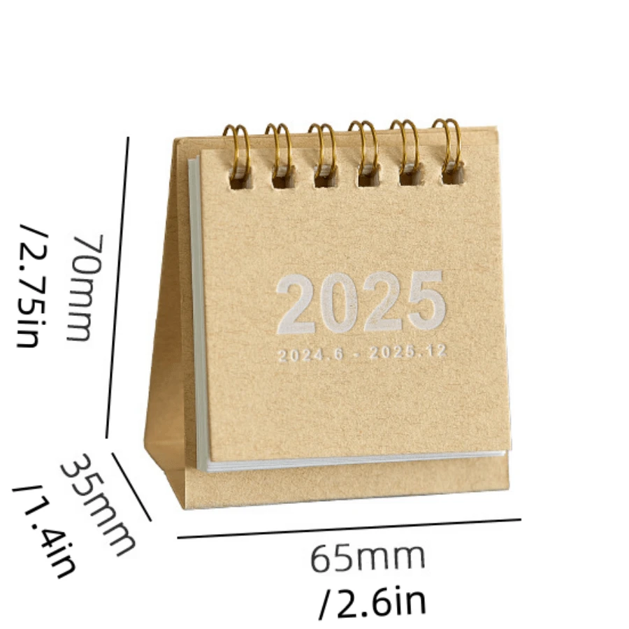 2025 Mini Desk Calendar Set, Portable Pocket-Sized Planning Notepads ...