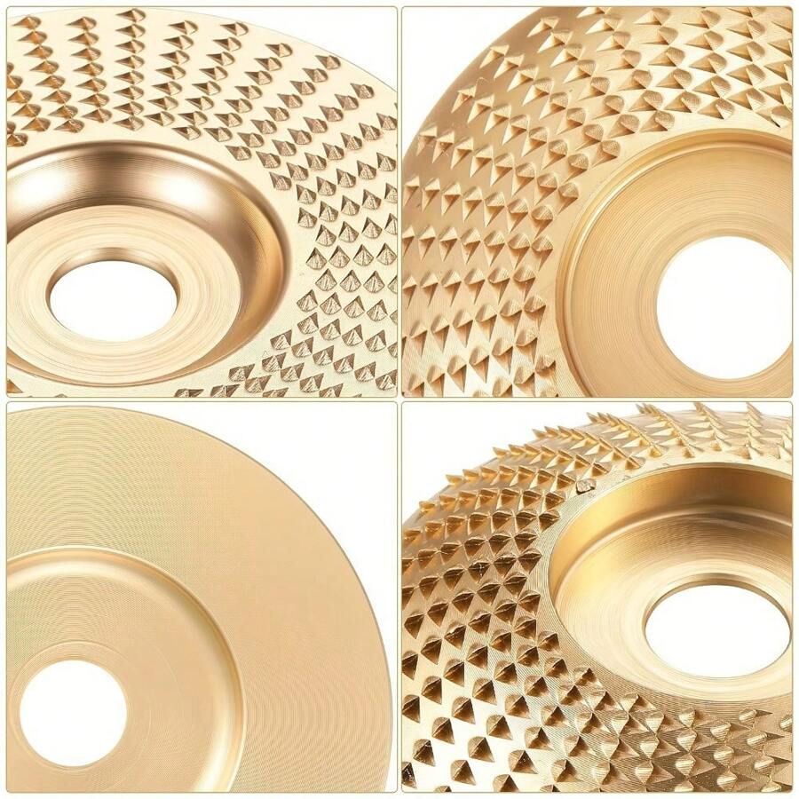 3 Packs Wood Carving Disc Set - 4.5-Inch Grinding Wheels With 5/8 Inch ...