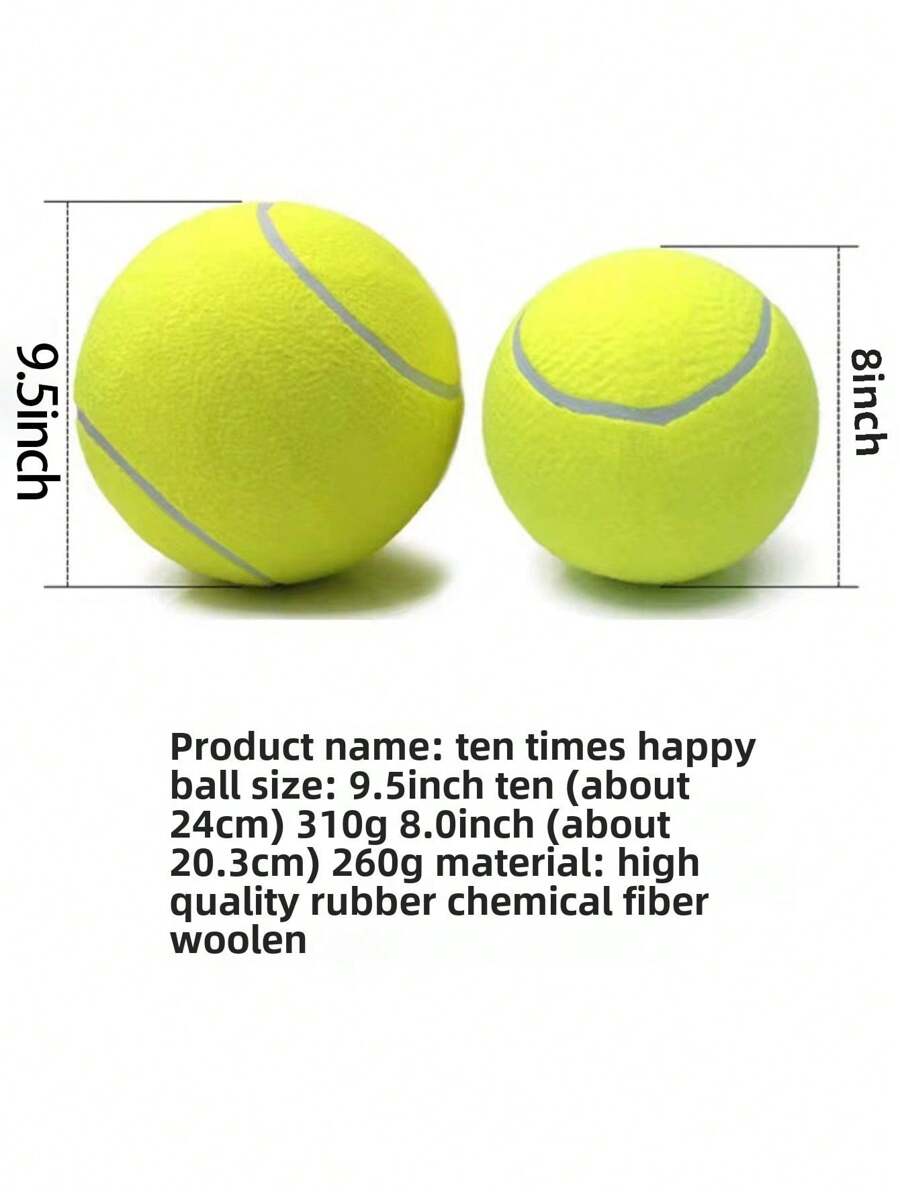 Sanrio 9.5" Inflatable Giant Tennis Ball, Dog Toy Ball 10X Bigger Than ...