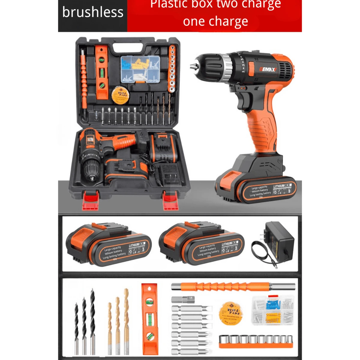 Rechargeable Lithium Drill Electric Screwdriver Electric Maintenance ...