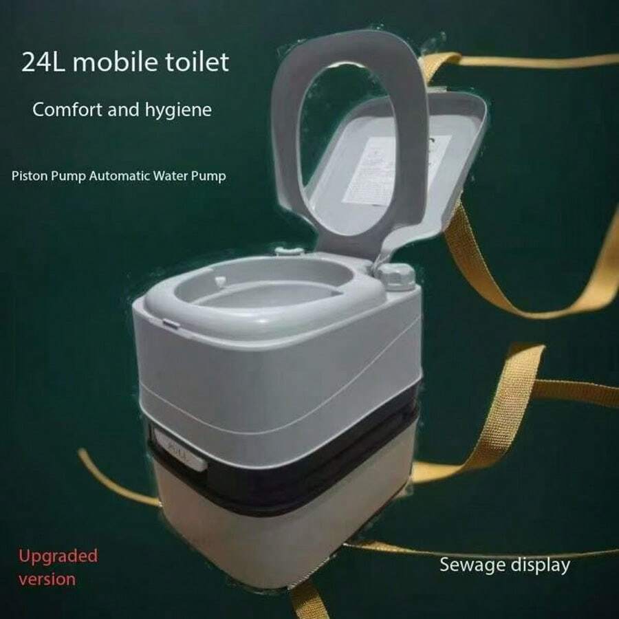 1pc Upgraded Portable Toilet, Outdoor Camping, RV, Elderly, Pregnant ...