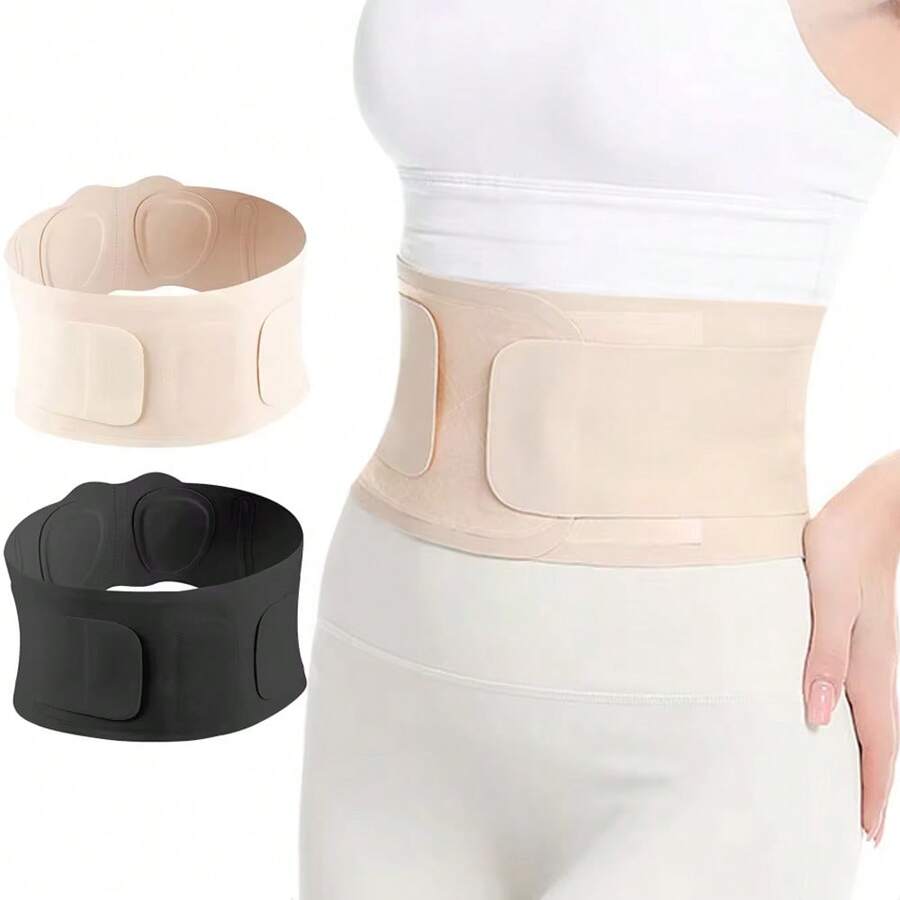Ultra Thin Lower Back Brace With Lumbar Pad, 2 Flexible Supports, Back ...